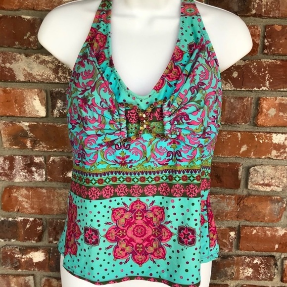 BECCA | Swim | Becca Swim Tankini Top Size Large | Poshmark